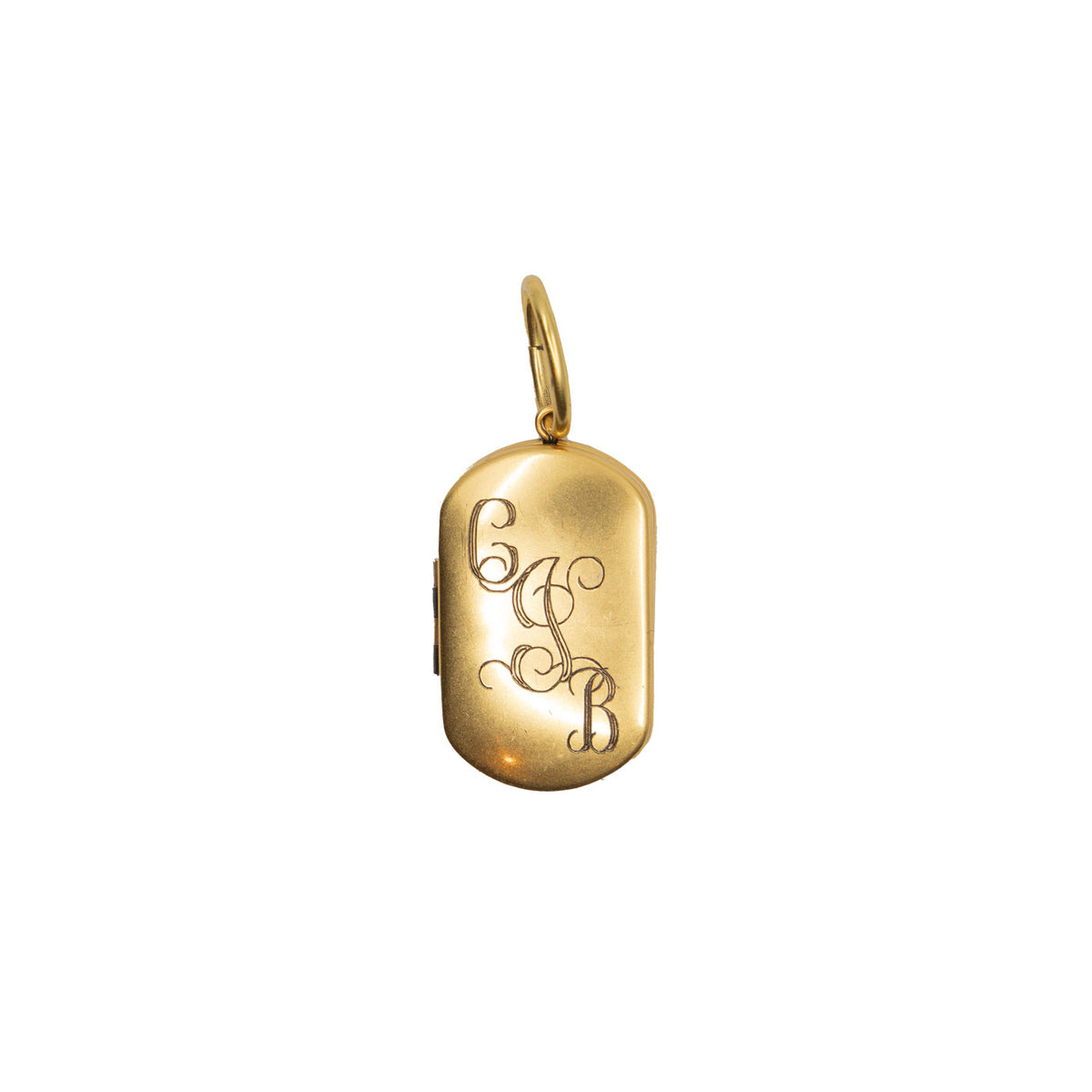 Custom Machine Engraved Jane Locket Pendant – Ex Voto Vintage
