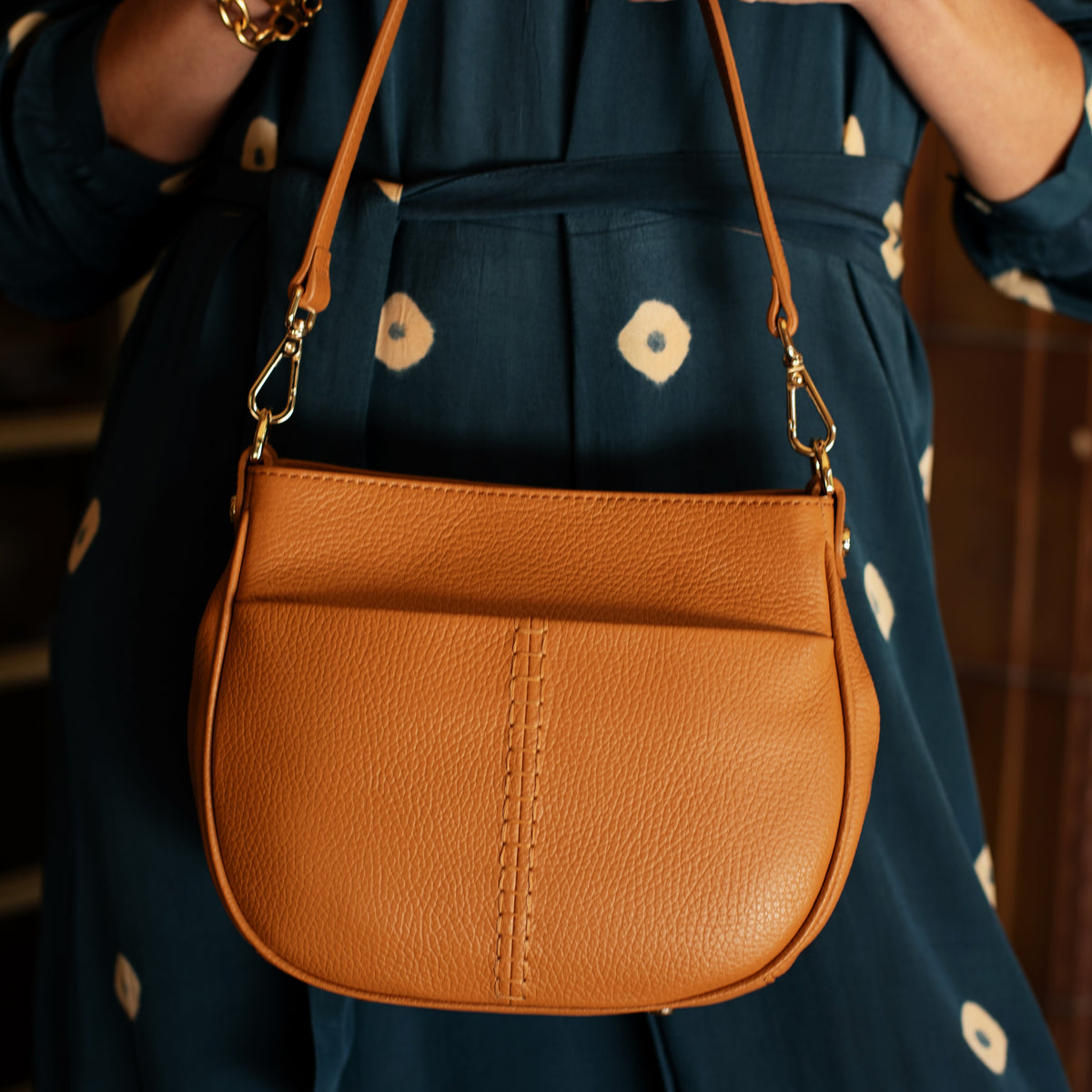Willa Handbag in Tan Leather by ExVoto – Ex Voto Vintage